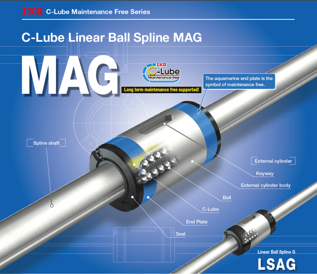 IKO LSAG 8 C-Lube Linear Ball Spline MAG – North Bearing